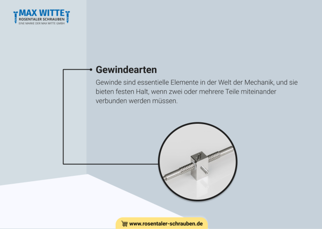 Guide zu Gewindearten: Alles über Anwendungen und Unterschiede im Überblick – Das Rosentaler ...