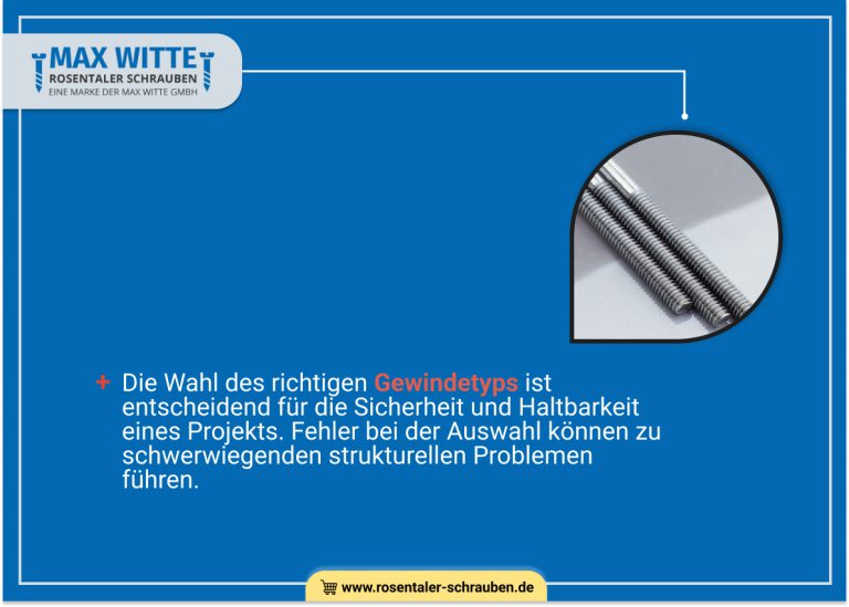 Guide zu Gewindearten: Alles über Anwendungen und Unterschiede im Überblick – Das Rosentaler ...